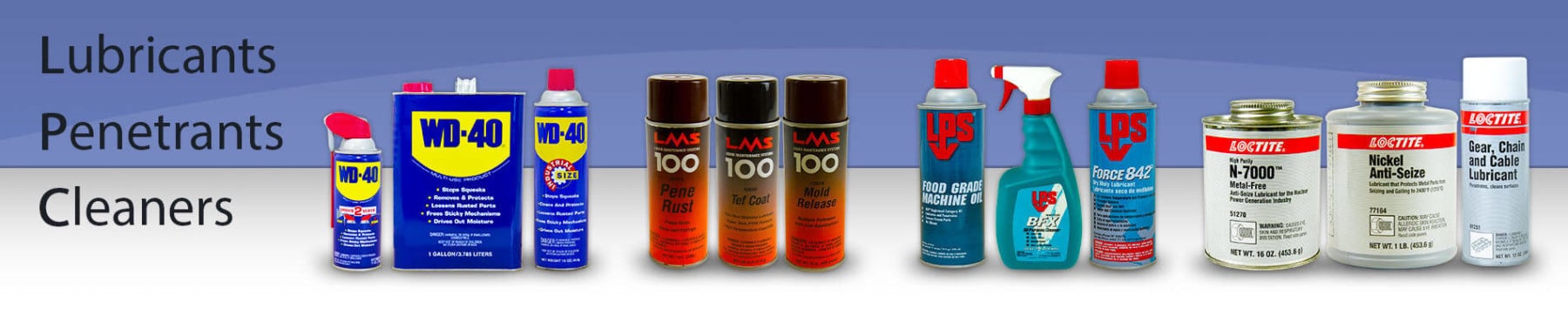 Lubricants Penetrants & Cleaners | Big River Rubber & Gasket
