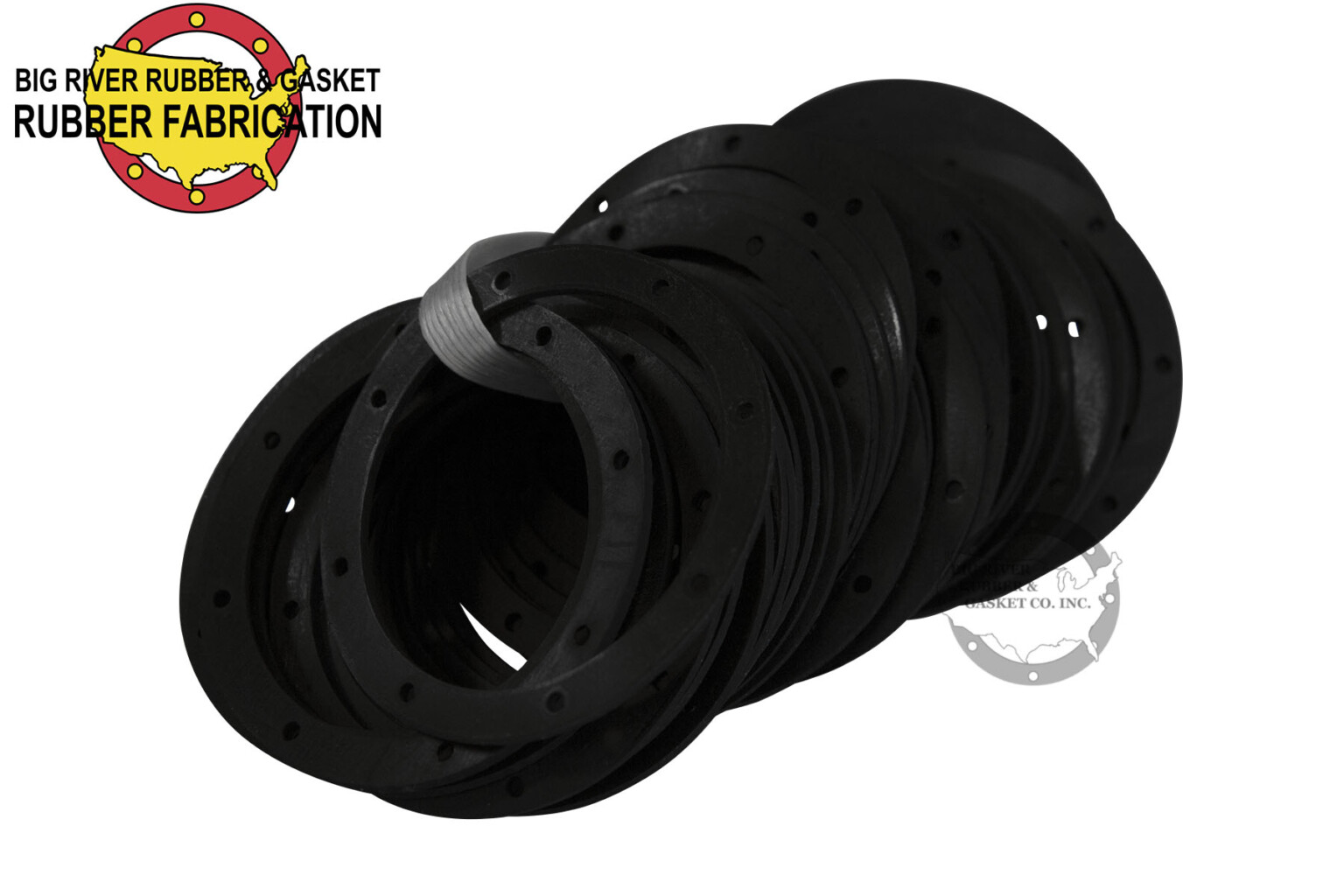 Custom Neoprene Ring Gaskets 1/16″ Thick | Big River Rubber & Gasket