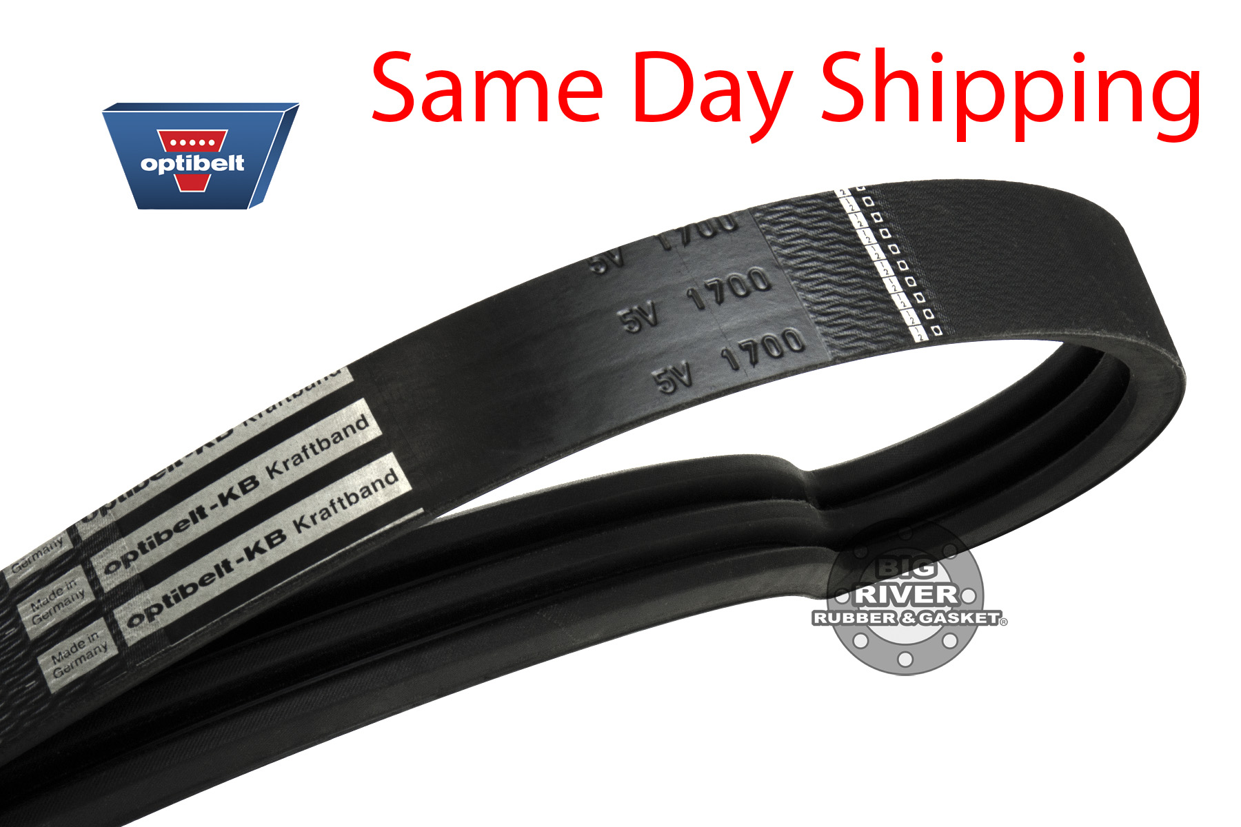 3/5V1700 Banded V-Belt Optibelt | Big River Rubber & Gasket