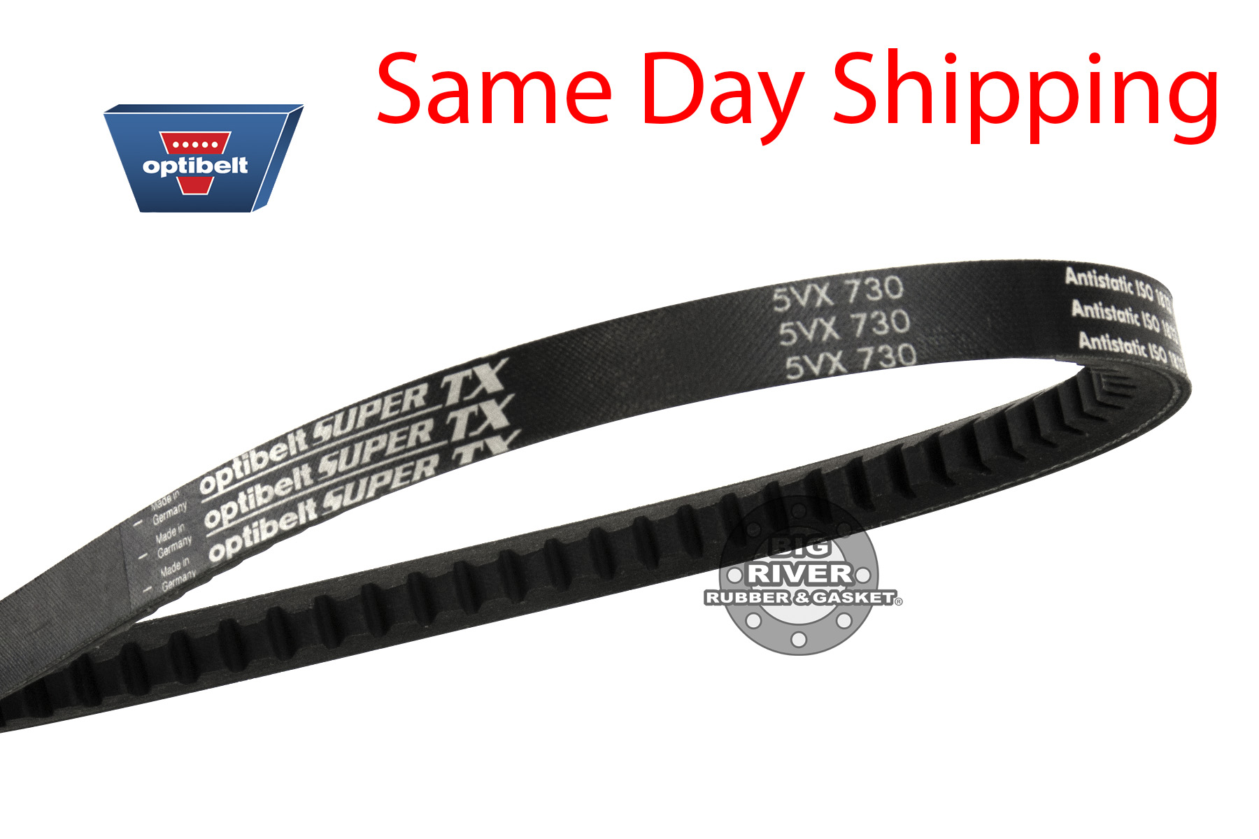 5VX730 Cogged V Belt Optibelt | Big River Rubber & Gasket