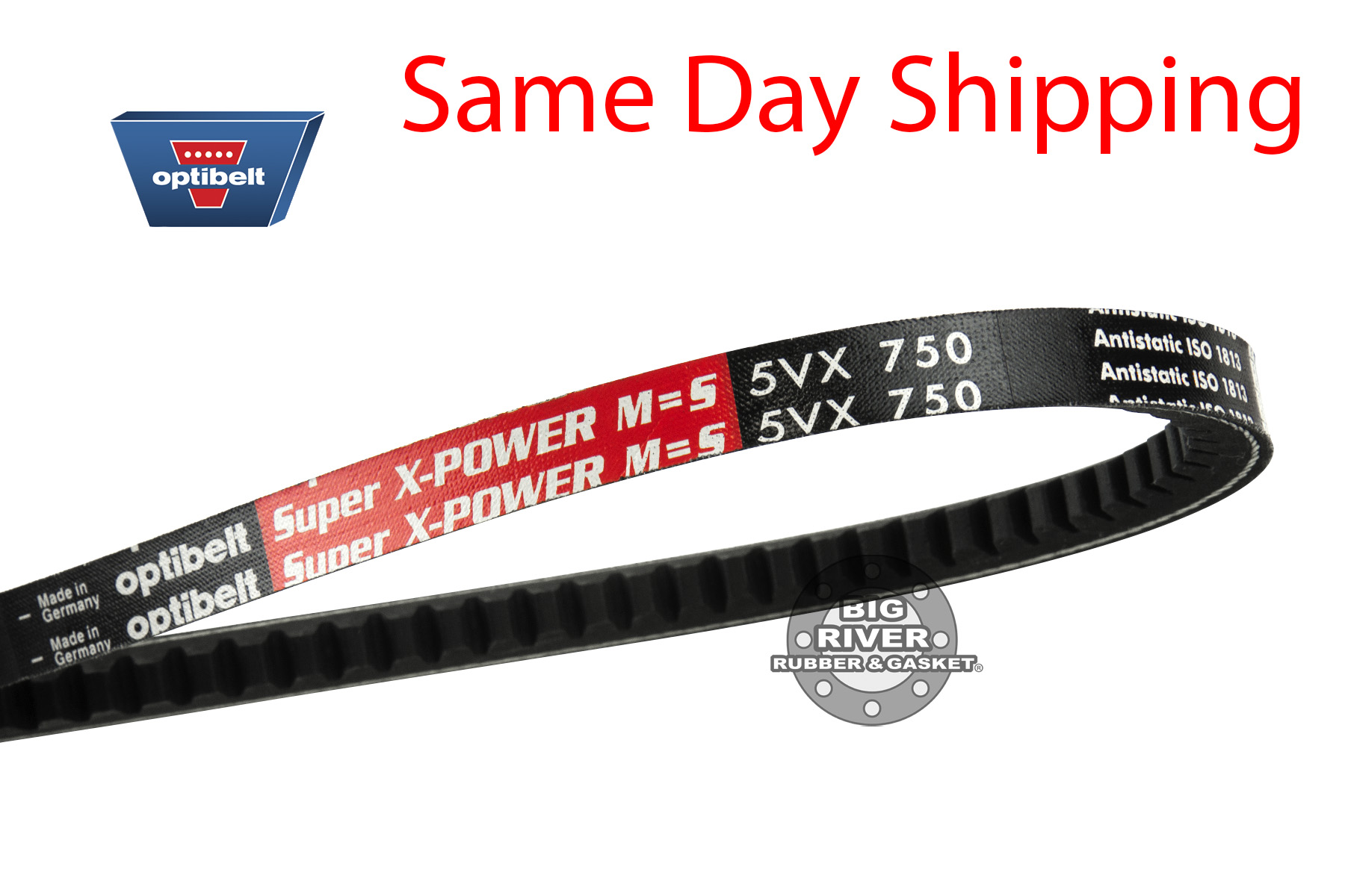 5VX750 Cogged V Belt Optibelt | Big River Rubber & Gasket