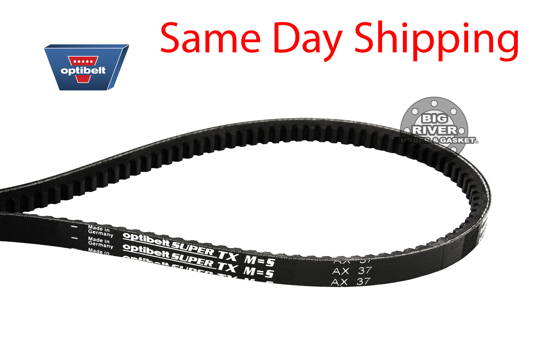 AX37 Cogged Optibelt | Big River Rubber & Gasket