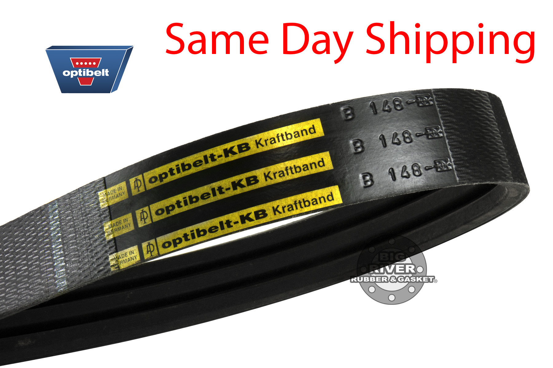 3/B148 Banded V-Belt Optibelt | Big River Rubber & Gasket