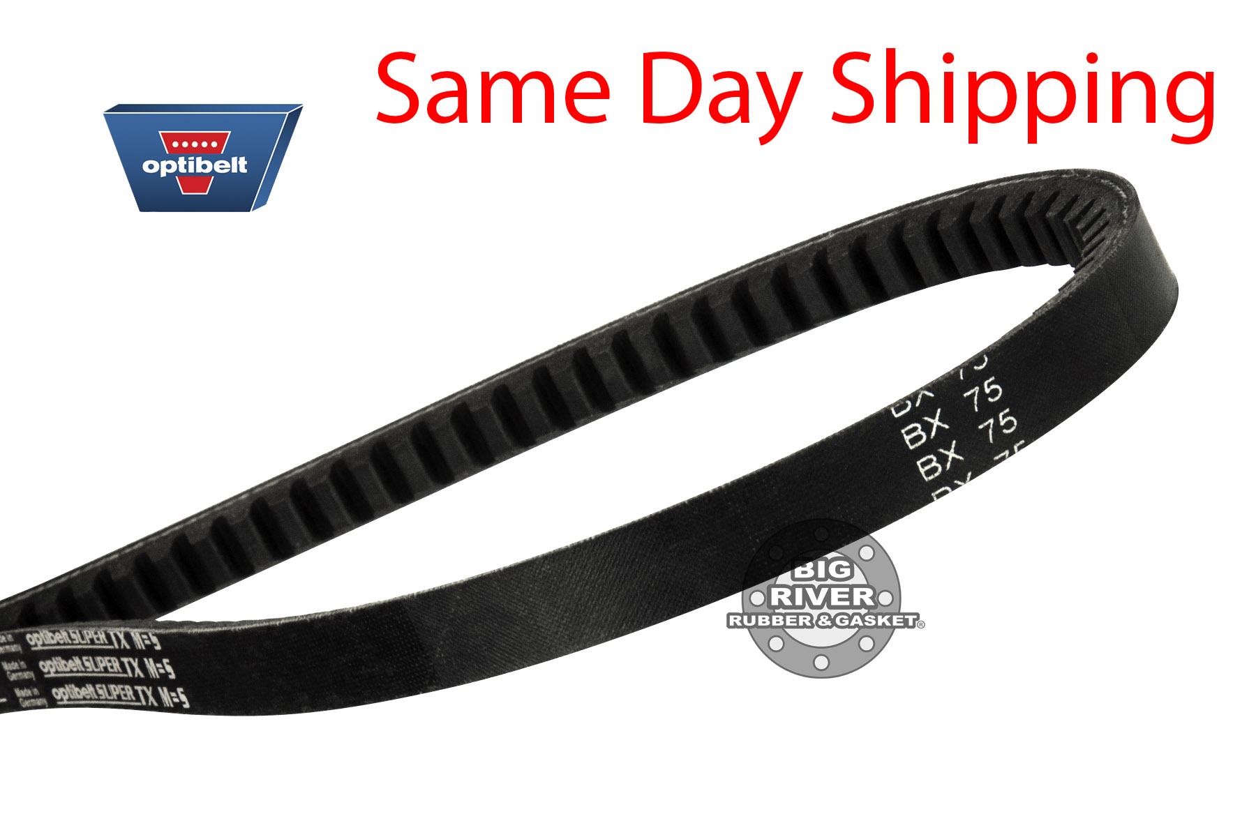 BX75 Cogged V Belt Optibelt | Big River Rubber & Gasket