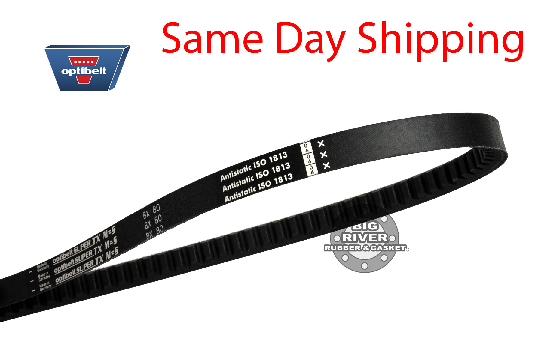 BX80 Cogged V Belt Optibelt | Big River Rubber & Gasket