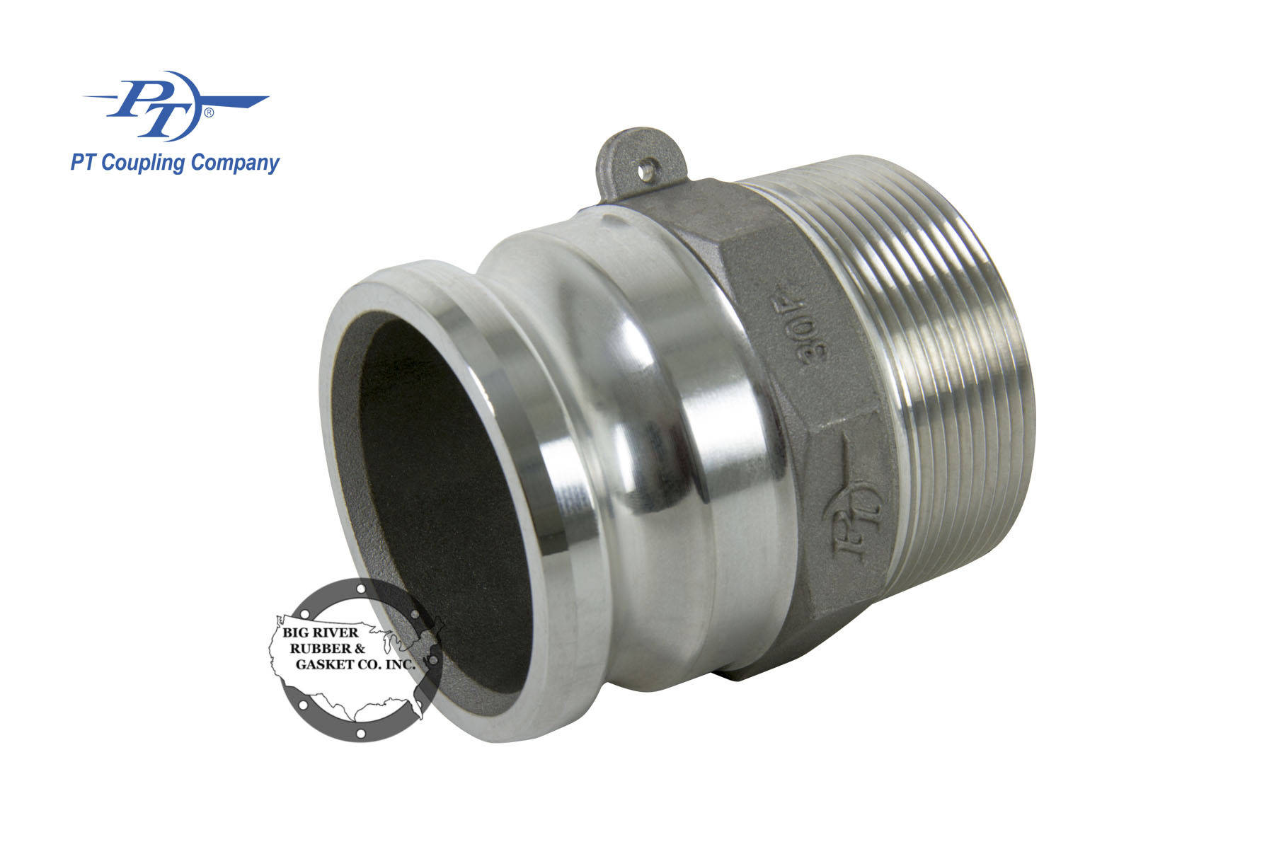 PT Coupling Stainless Steel Adapter 30F | Big River Rubber & Gasket
