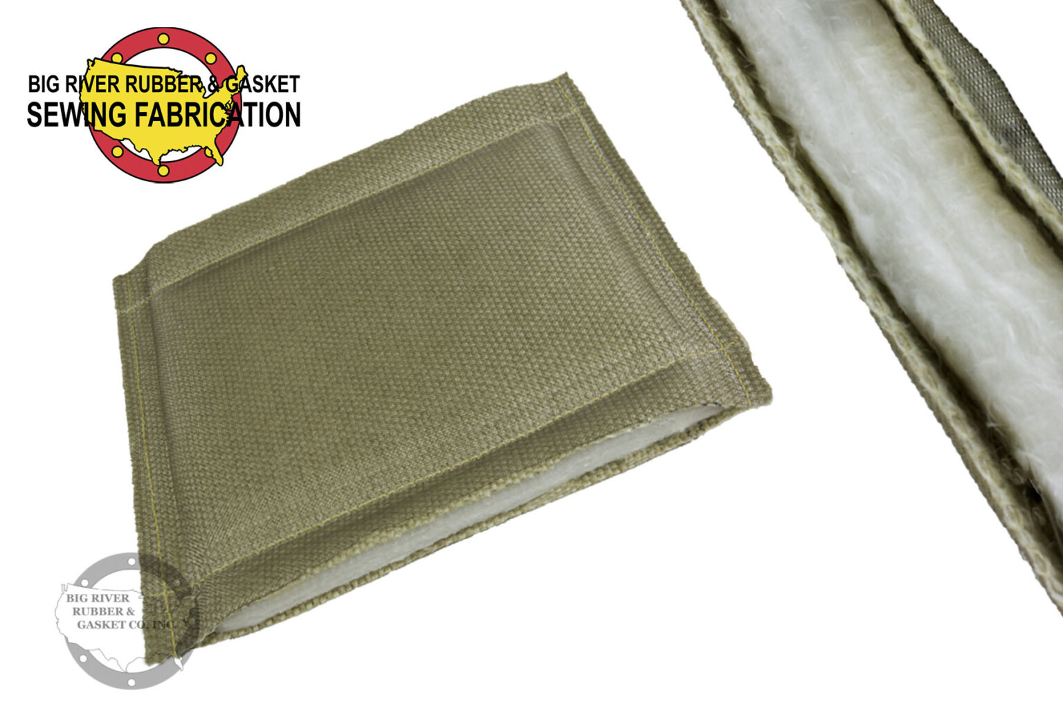 Sewn Fiberglass Insulation Pad | Big River Rubber & Gasket