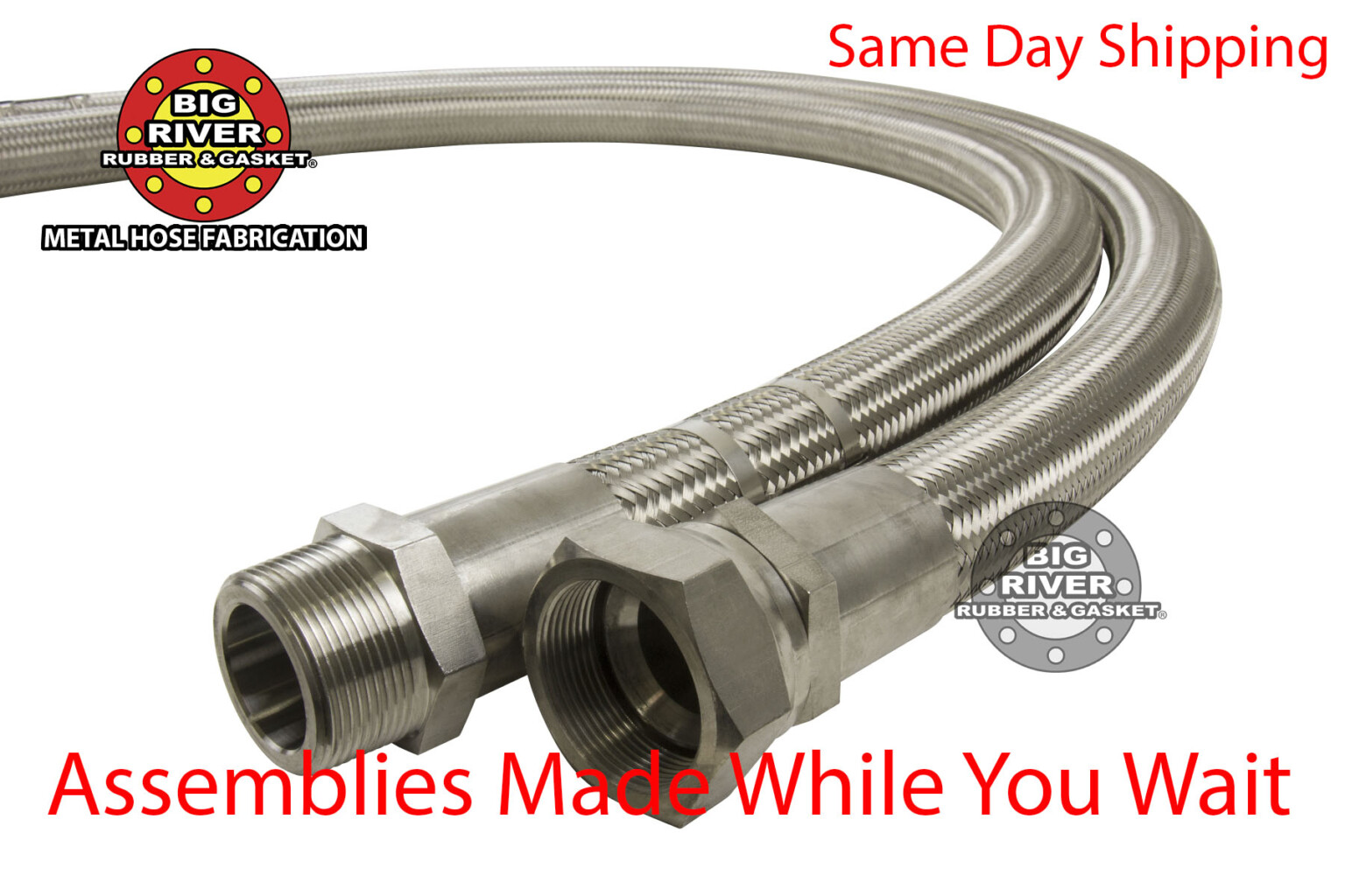 TITEFLEX® Convoluted Hose Assembly with 1 1/2″ Stainless Steel Ends ...